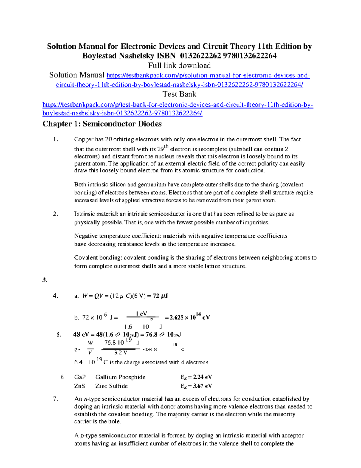 Solution Manual for Electronic Devices & Circuit Theory (11th Ed.) - Studocu