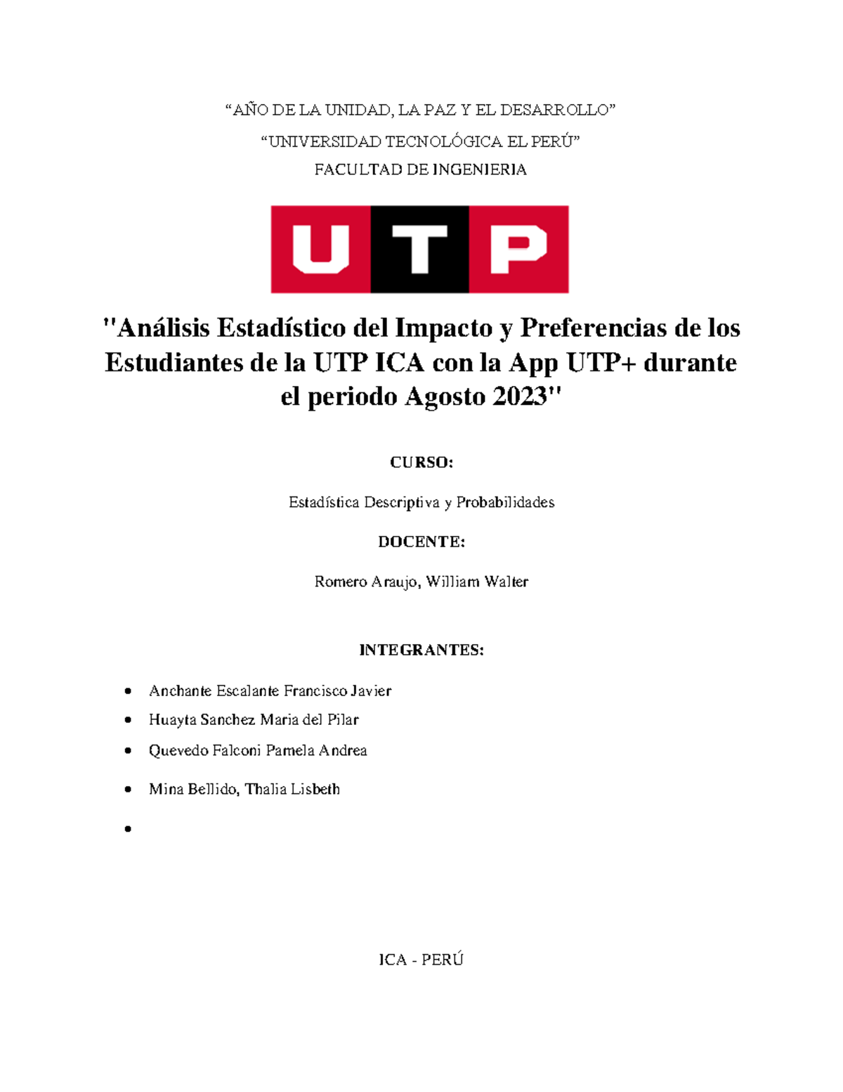 Análisis Estadístico del Impacto de la App UTP+ en Estudiantes UTP ...
