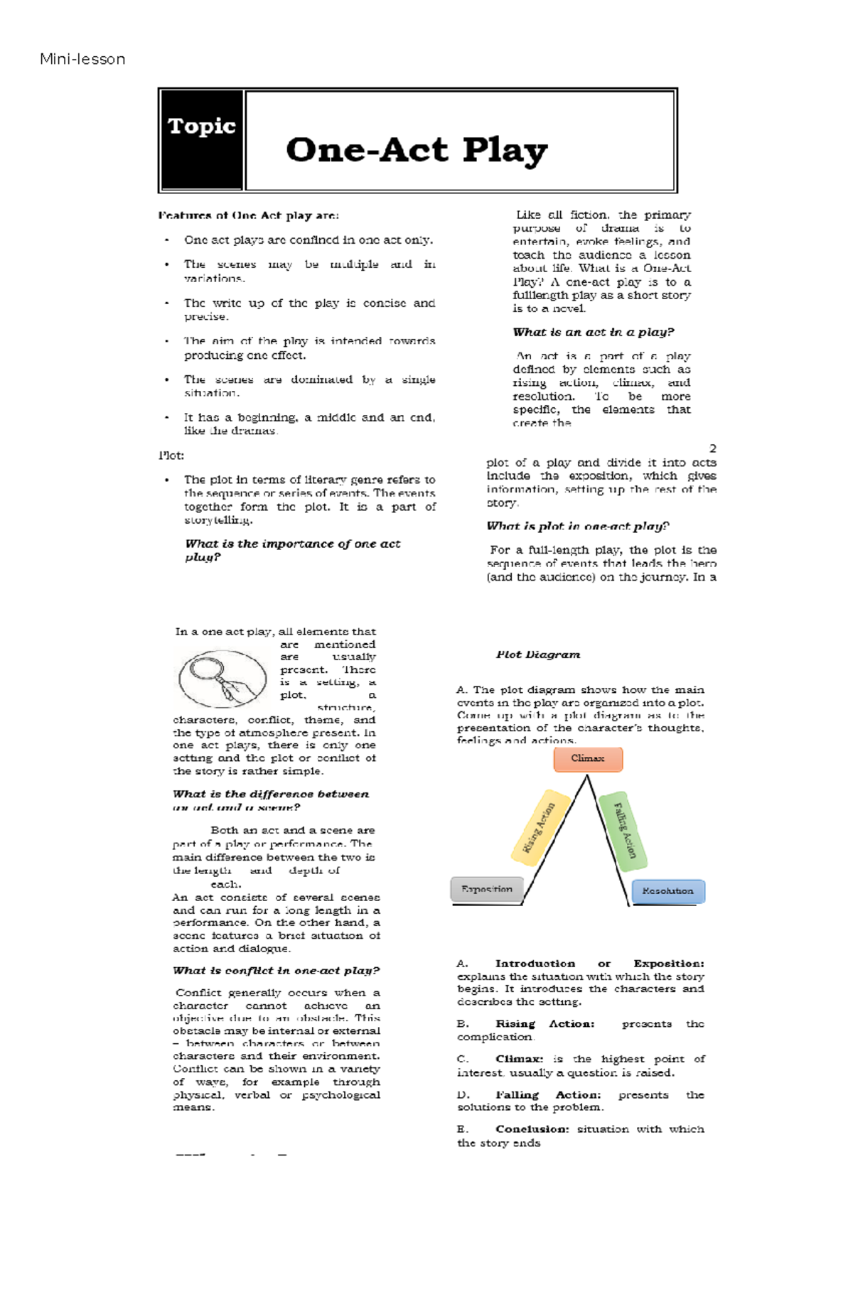 LAS Q3 W5: Learning Activity Sheet in English 9 on Plays - Studocu