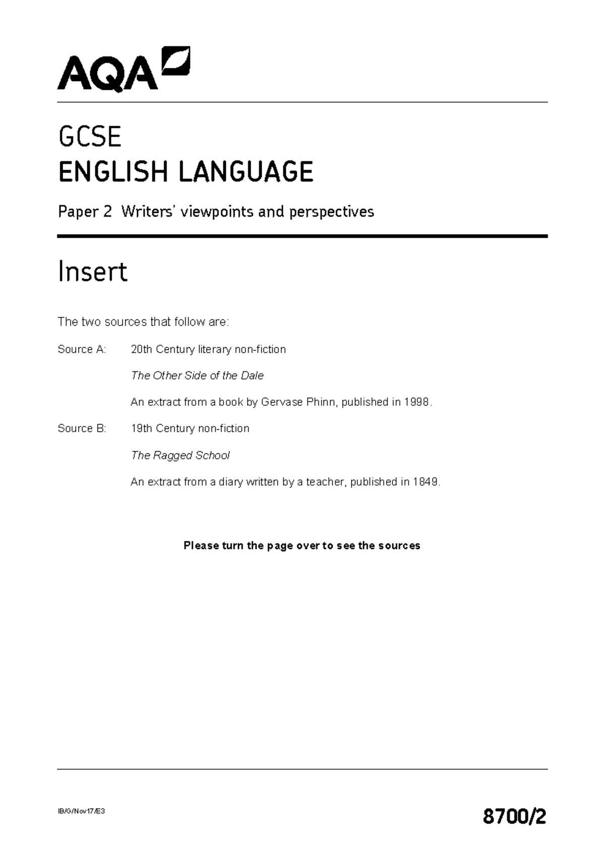 GCSE English Language Paper 2 Revision Resources - Writers' Viewpoints ...