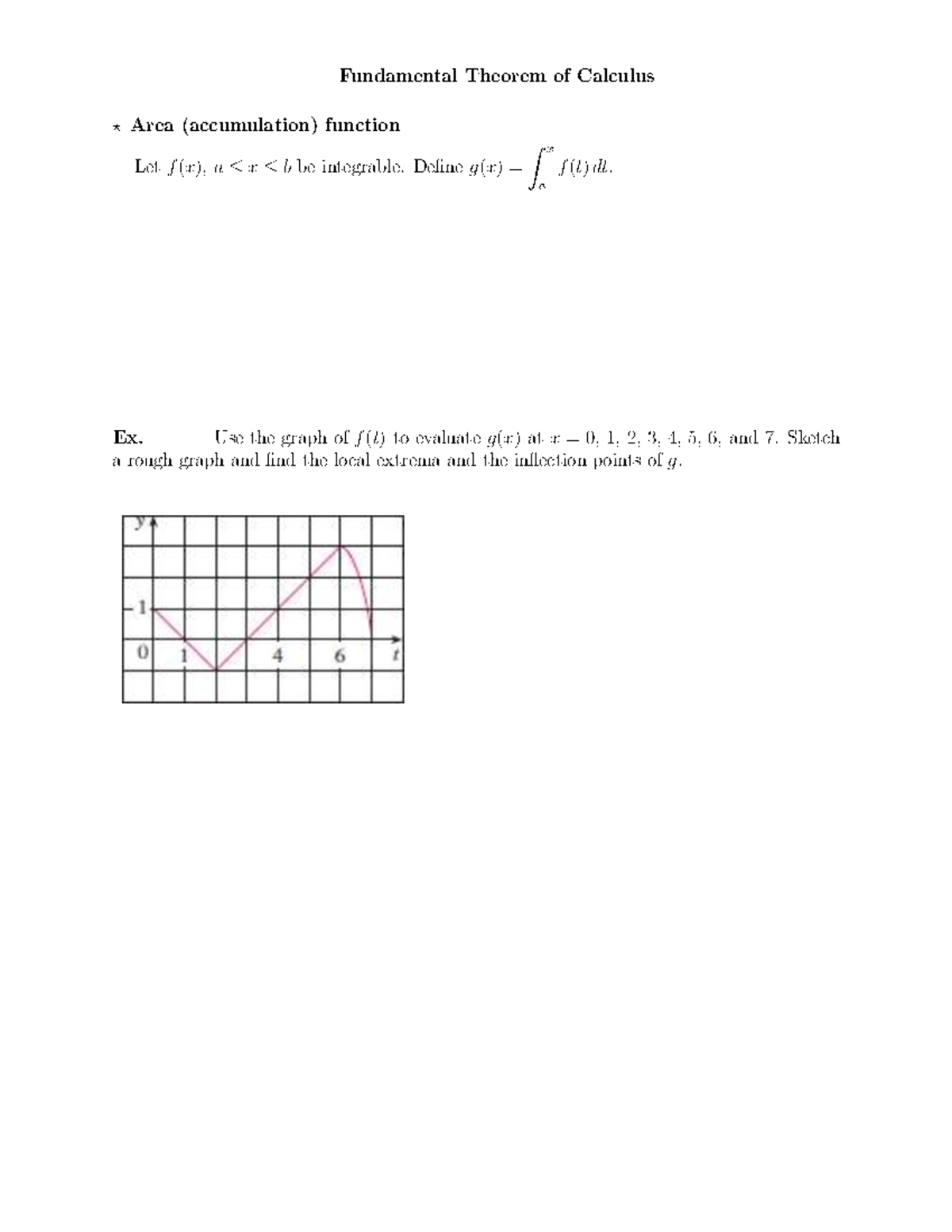MATH 5.4. Lecture Notes on the Fundamental Theorem of Calculus - Studocu