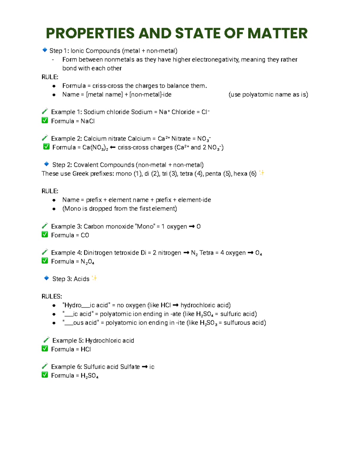 Chem - Naming Ionic & Covalent Compounds Guide - Studocu