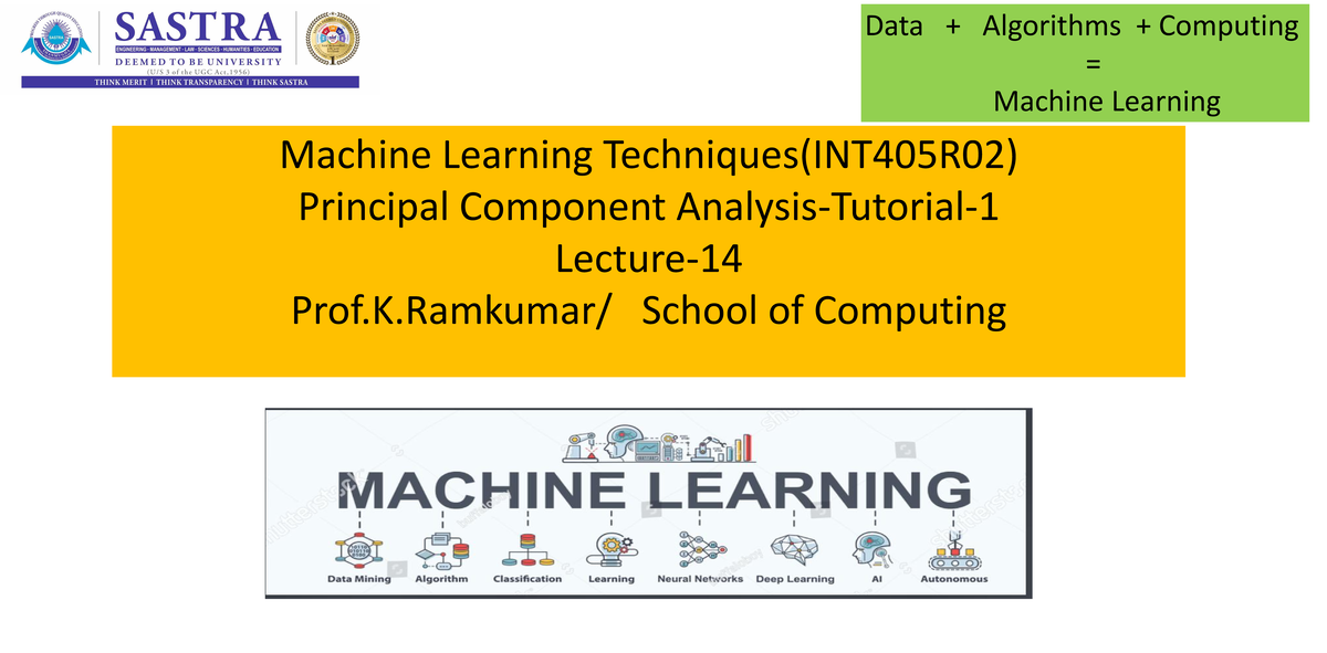 Lecture-14-Principal Component Analysis-Tutorial-1 - Computer Networks ...