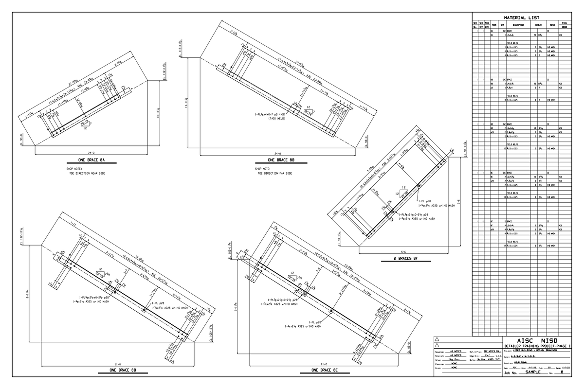 MATERIAL LIST & FABRICATION DRAWING FOR VERTICAL BARS 8 - Studocu
