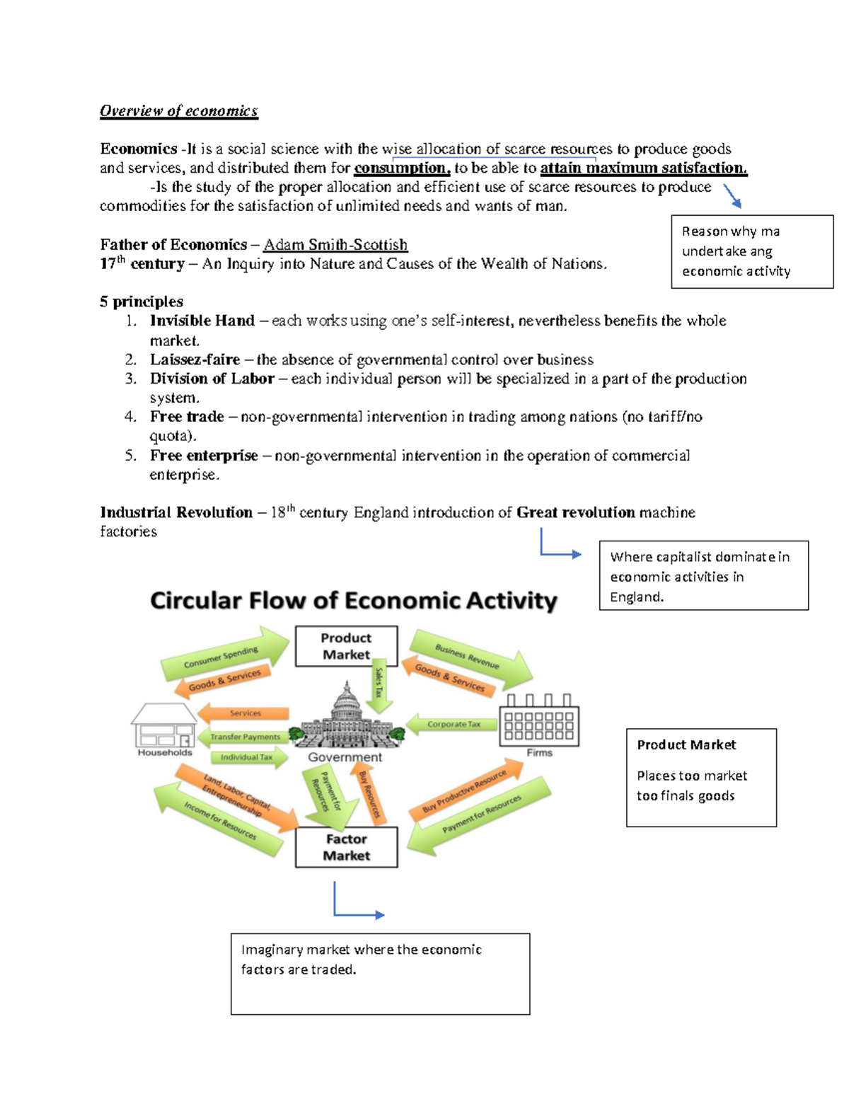 Overview of economics 1 - Overview of economics Economics -It is a social science with the wise ...