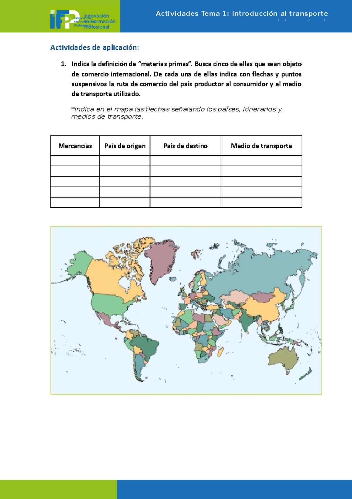 Ejercicios De Clase Comercio Internacional Y Rutas Comerciales Studocu