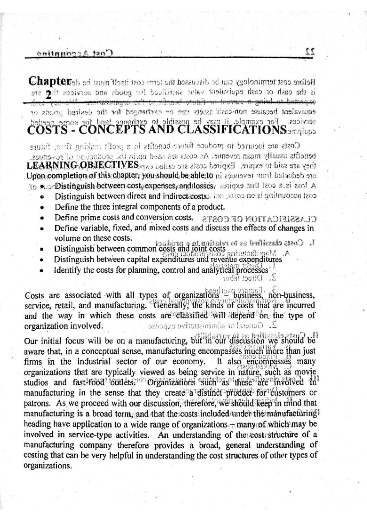Cost Accounting and Control: Chapter 2 - Cost Concepts and ...