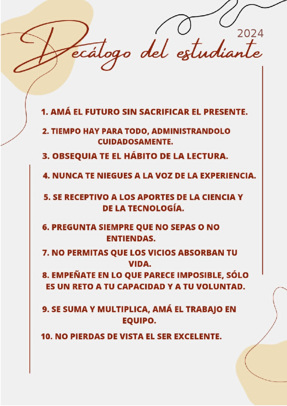 Decálogo del Estudiante: Claves para el Éxito Académico - Studocu