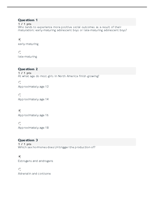 Exam 1 - Developmental (Lifespan) Psychology Notes for exam 1 module 1 ...