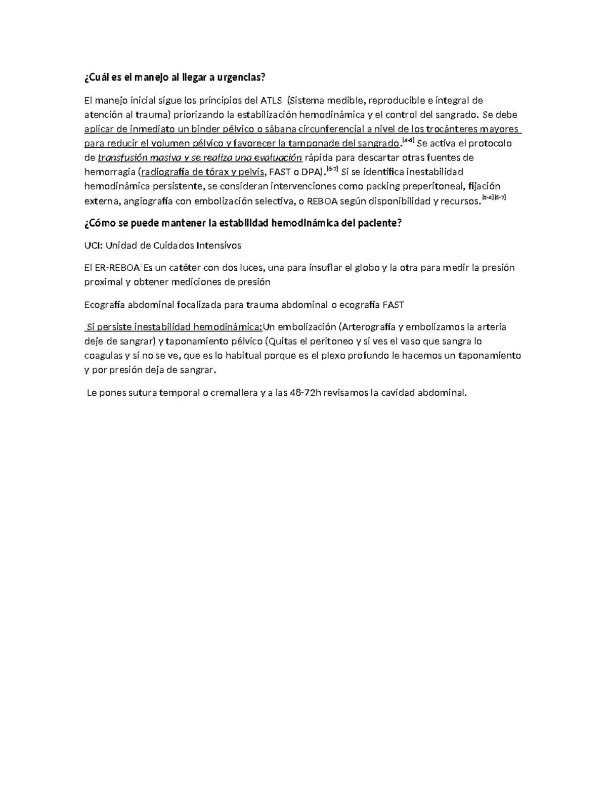 Manejo Inicial en Urgencias: Protocolo ATLS y Estabilización ...
