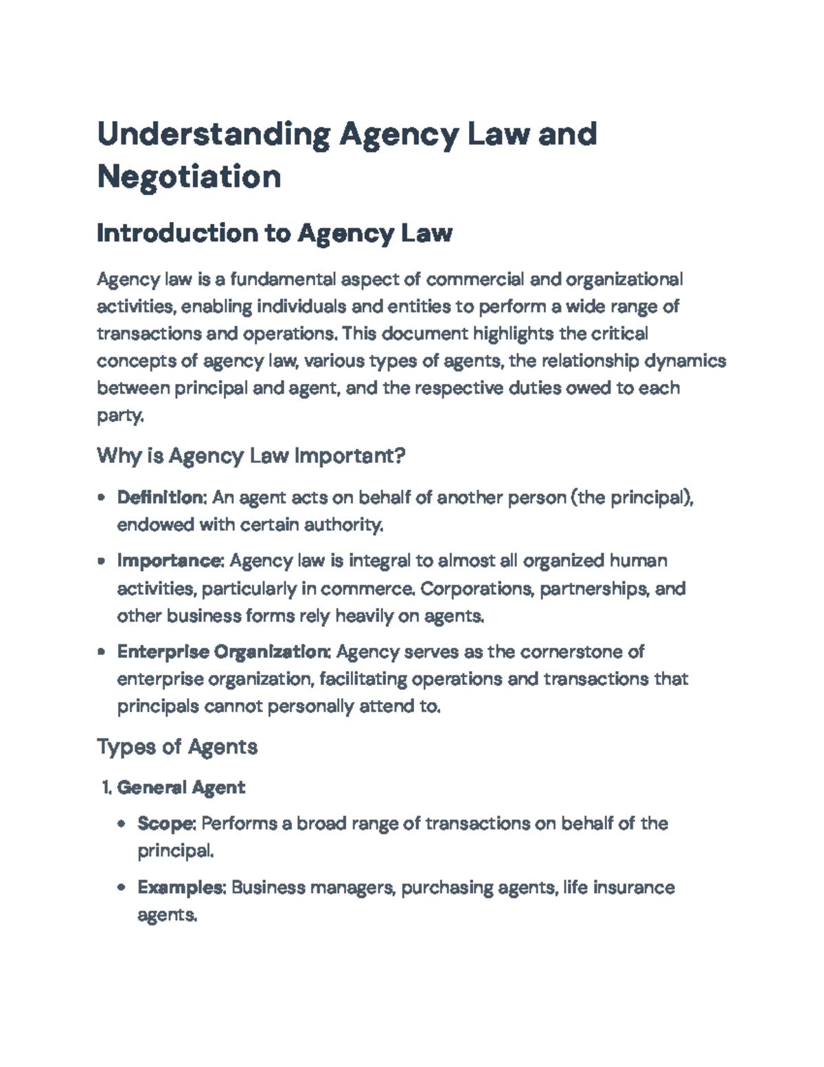 Agency Law Insights: Understanding Roles, Duties, and Relationships ...