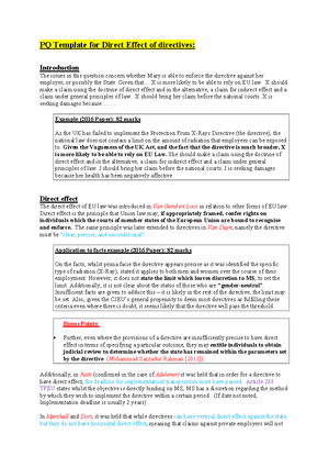 Understanding Direct Effect in EU Law: Key Principles & Case Analysis ...