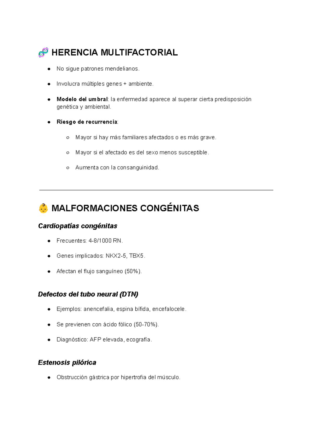 HERENCIA MULTIFACTORIAL: Resumen de Estudio y Genes Implicados - Studocu