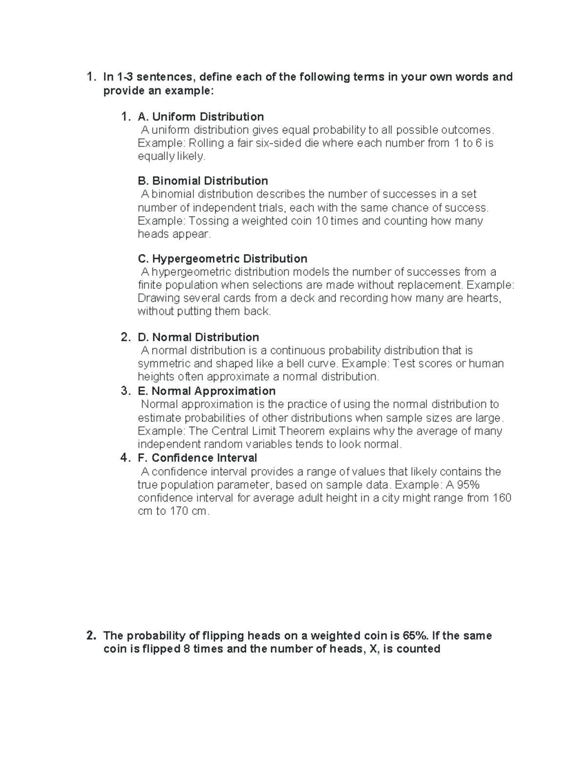 Mdm4u 4 Understanding Probability Distributions And Confidence