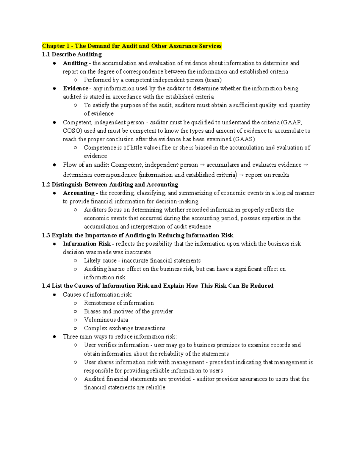 Audit Fundamentals: AICPA Standards & Practices Overview - Studocu