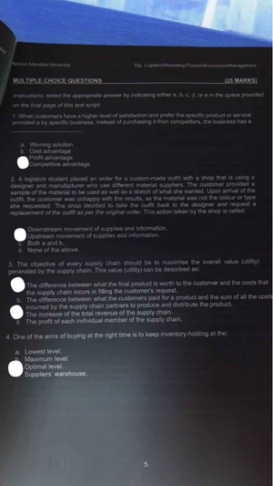 [Solved] BLG1012 Assignment 2024 Chapter 2 15 MARKS Required Students ...