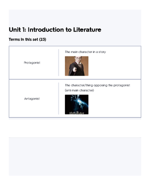 Introduction to Literature Quiz 1 Flashcards Quizlet - Introduction to Literature Quiz 1 Terms ...
