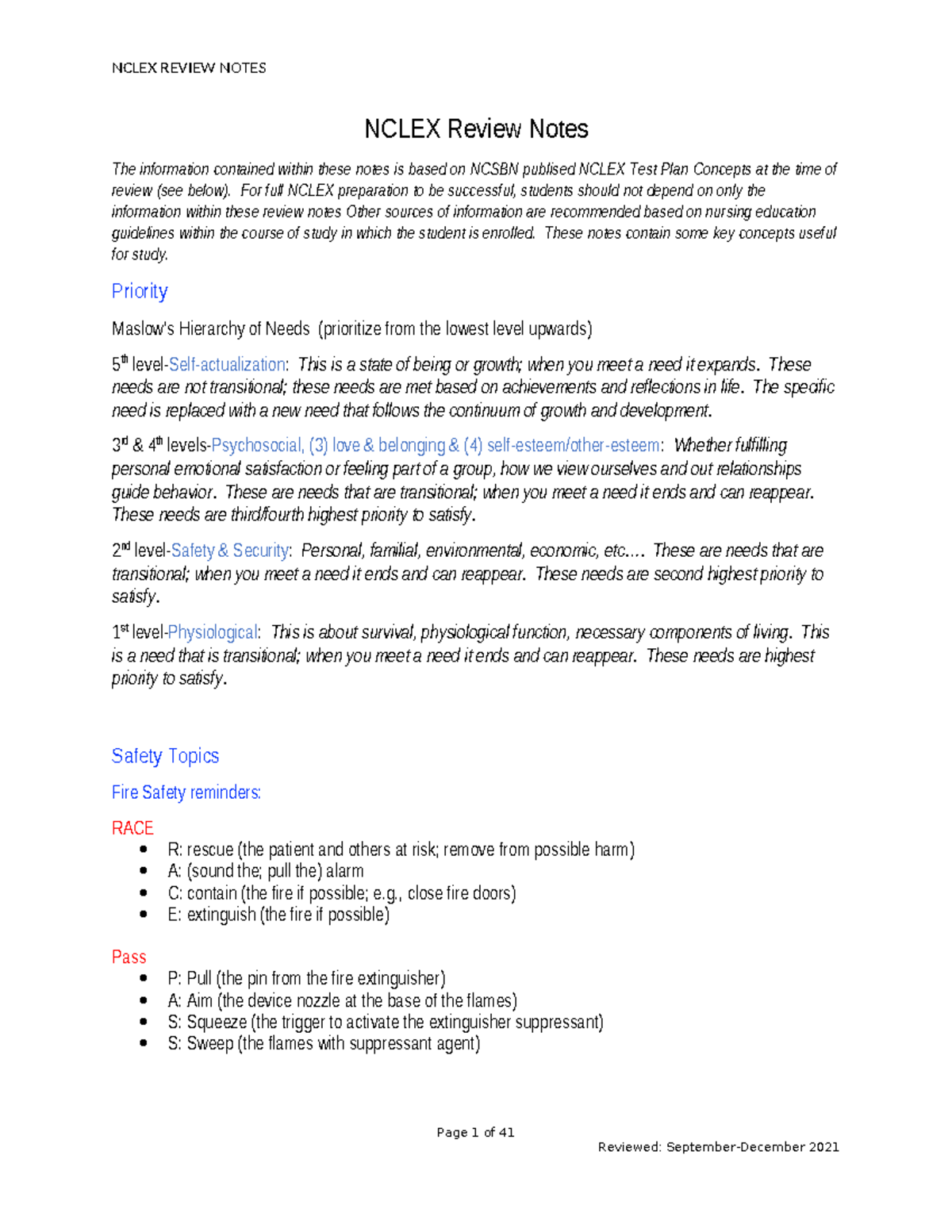NCLEX Review Guide (2021-2023): Key Concepts and Preparation Notes ...