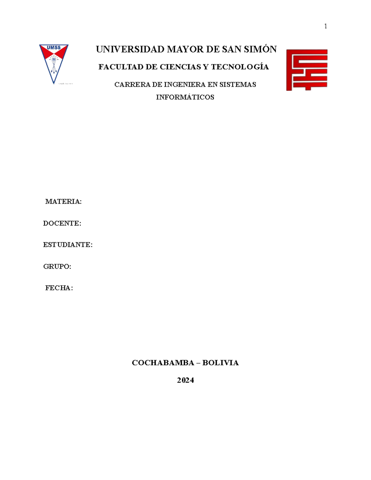 Caratula^ - Aaaaaaa - Algebra - 1 UNIVERSIDAD MAYOR DE SAN SIMÓN ...