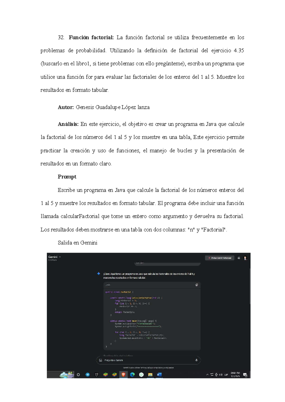 guia de progra 32-36 - 32. Función factorial: La función factorial se ...