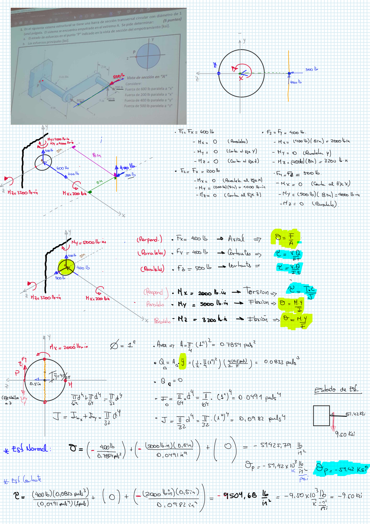 Repaso de Estática: Análisis de Esfuerzos y Deformaciones en Estructuras - Studocu