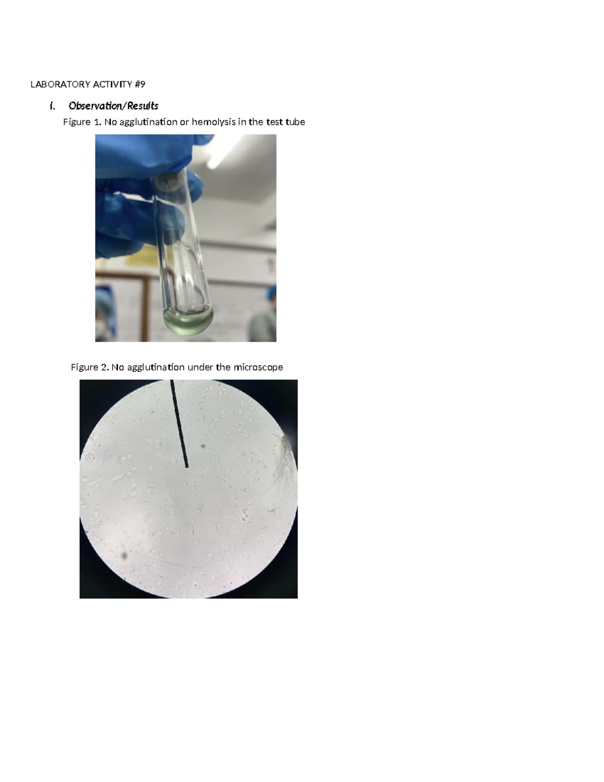 Act 9 iat - lab act - LABORATORY ACTIVITY I. Observation/Results Figure ...