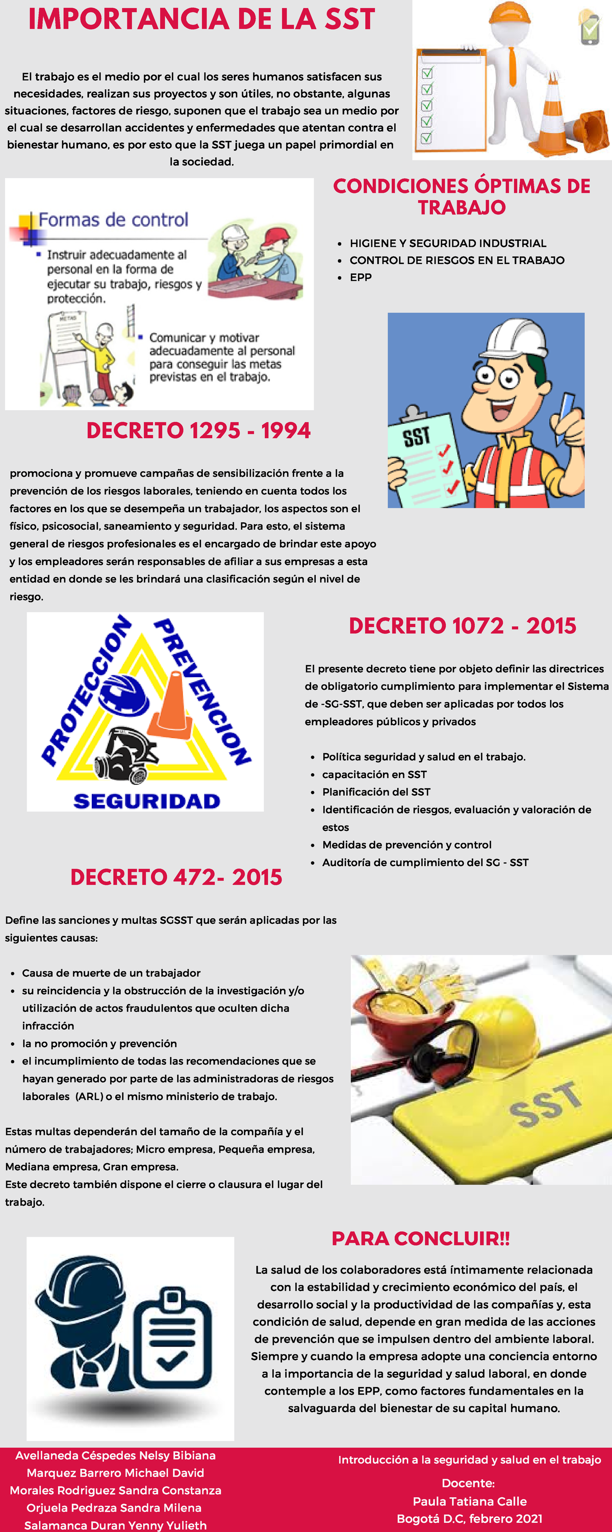 Importancia de la SST: Análisis y Normativas Clave (2021) - Studocu