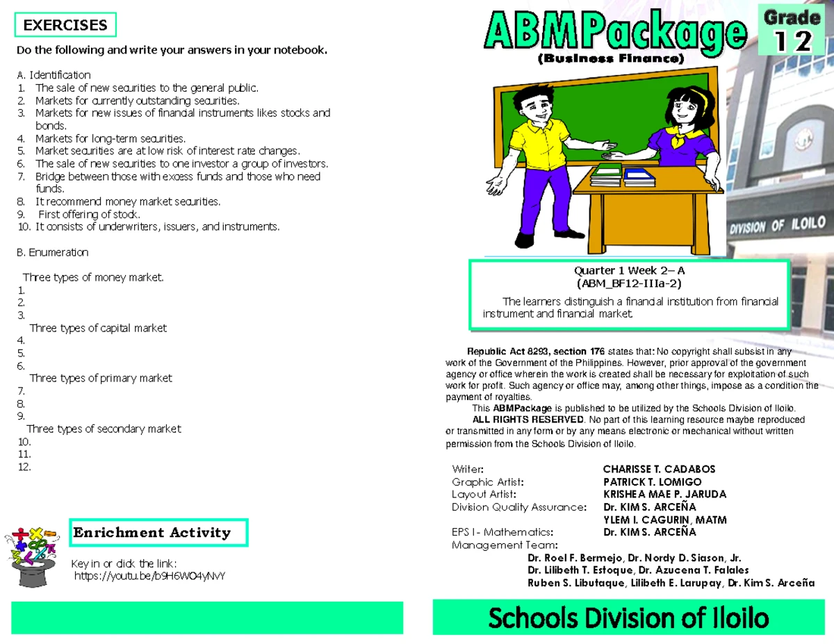 LAS SHS DRRR Activity Sheet No. 1: Geological Hazards (Q2 W1) - Studocu