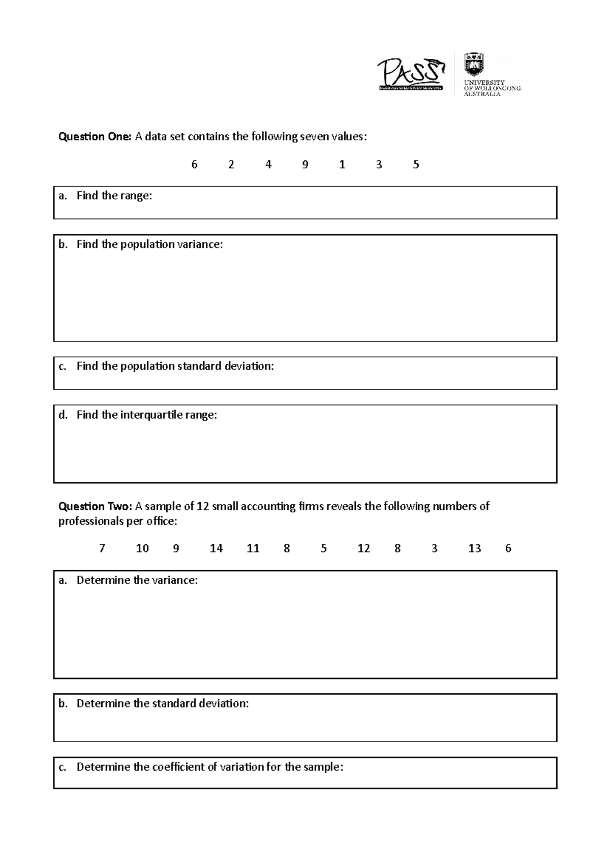 Chapter 3 PASS Answers: Practice Questions on Descriptive Stats - Studocu