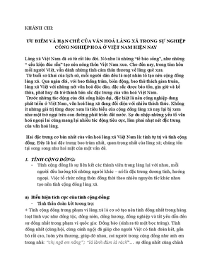 [Solved] nguyn nhn ca s thay i trong vn ho m thc ca ngi Vit Nam hin nay - Đại cương văn hóa ...