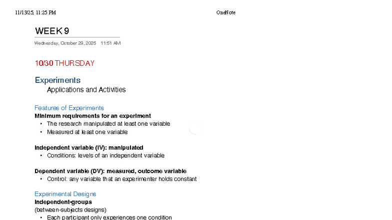 Experiment Designs and Variables in Psychological Research (PSY 101 ...