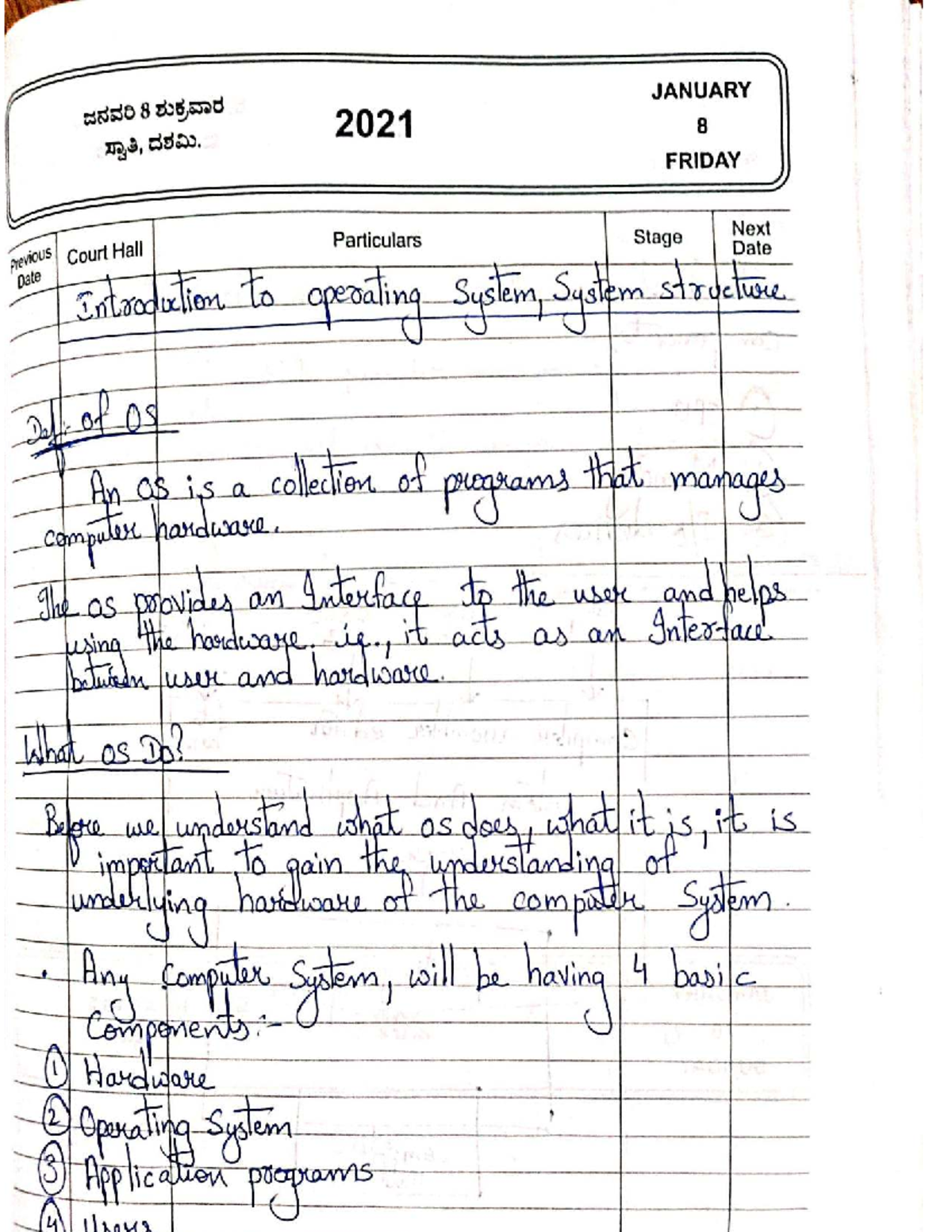 Operating System Notes (CS5520) - Key Concepts and Management - Studocu