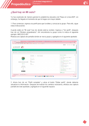 Actividad 1 Modulo Propedeutico - Semana 1 Los espacios de Prepa en ...