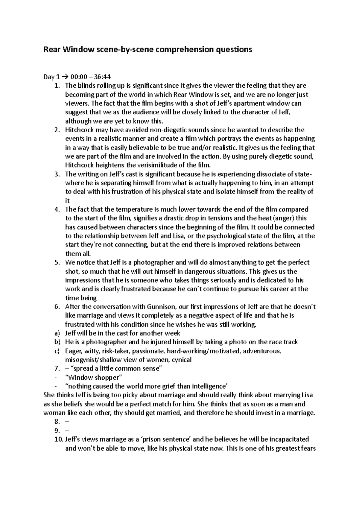 Sunset Boulevard: Themes and Analysis Table for Film Studies (FS 101 ...