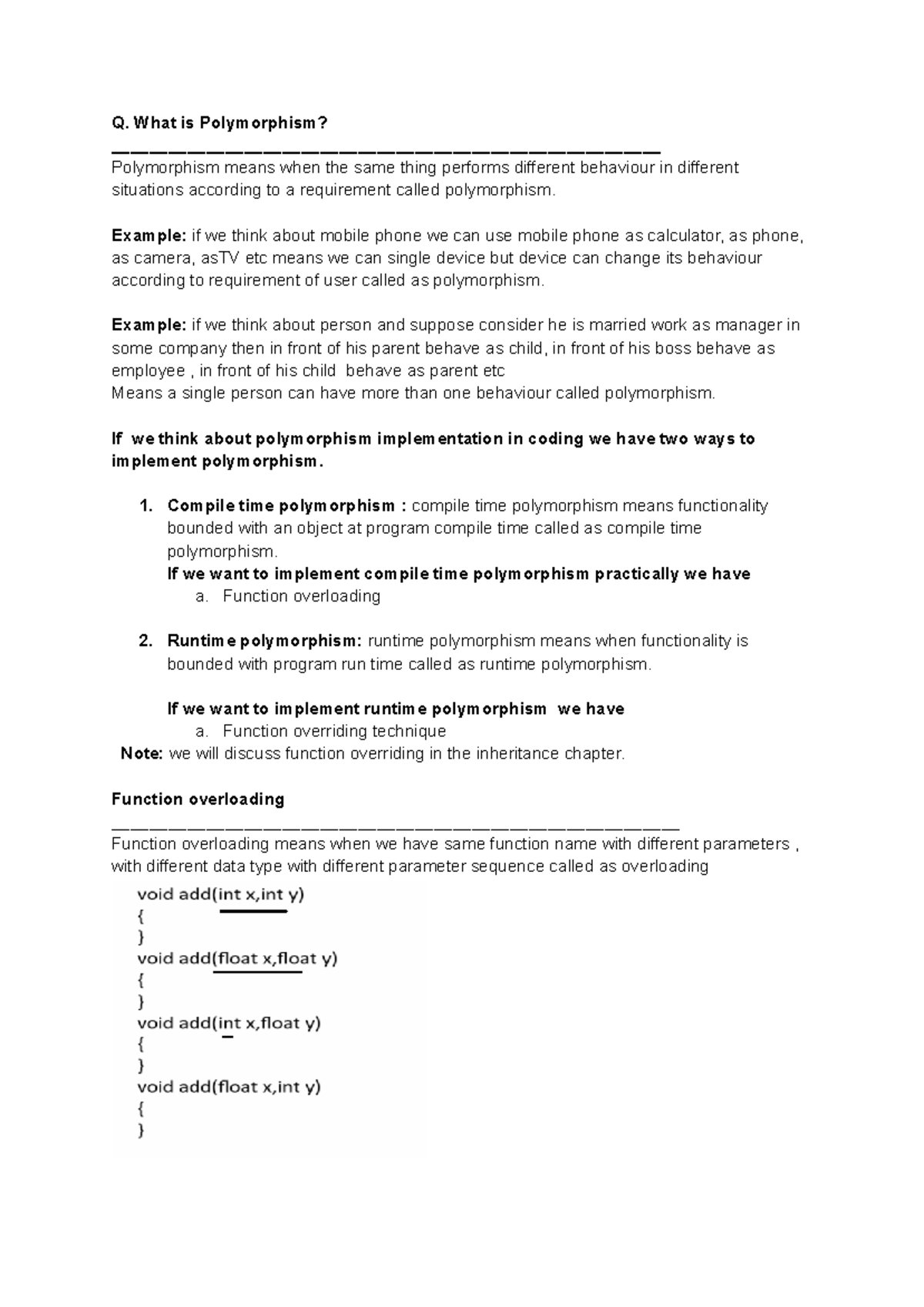 Understanding Polymorphism in Programming: Concepts & Examples (CS101 ...