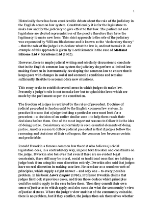 The purposive approach in statutory interpretation: An analysis - Studocu