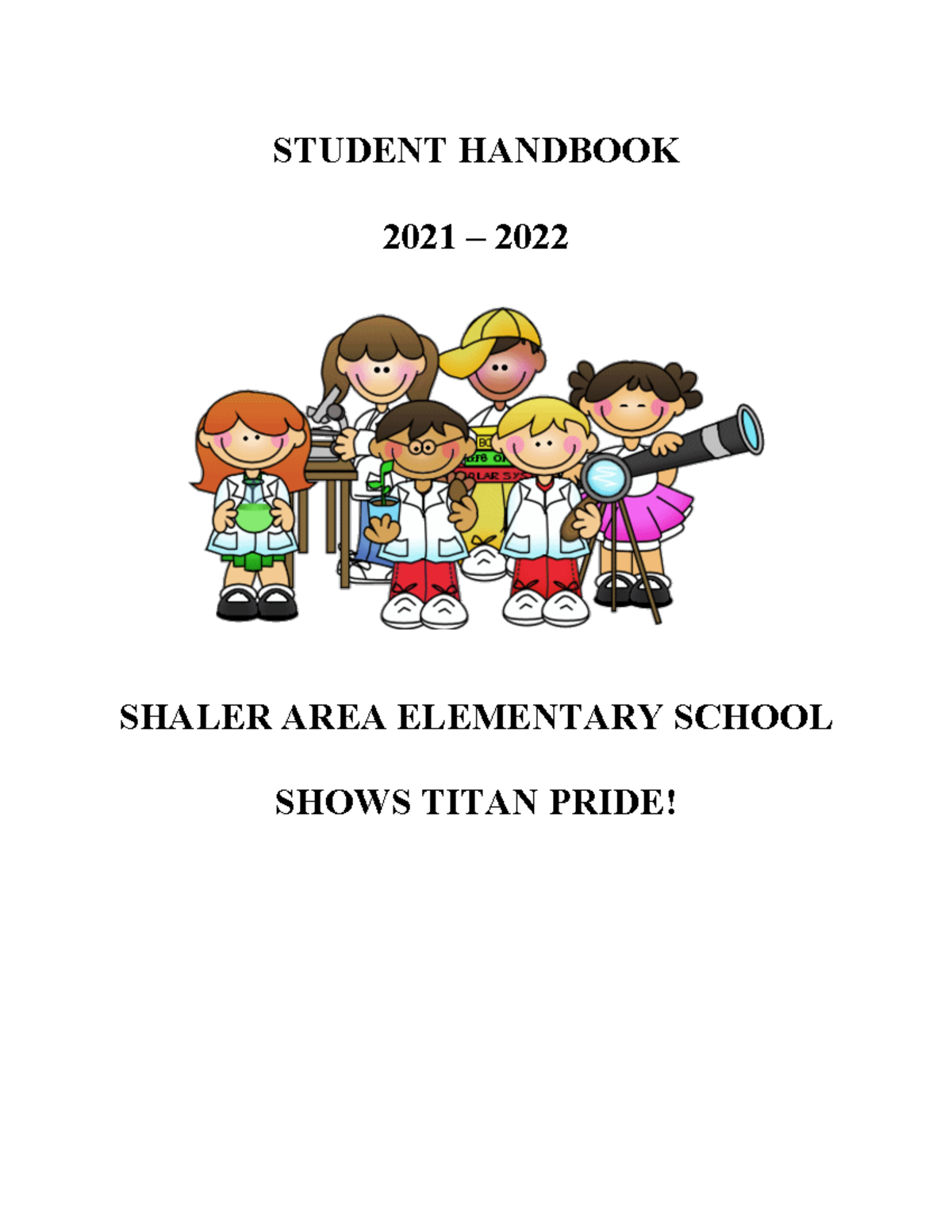 SAES Student Handbook 2021-2022 - STUDENT HANDBOOK 2021 – 2022 SHALER ...
