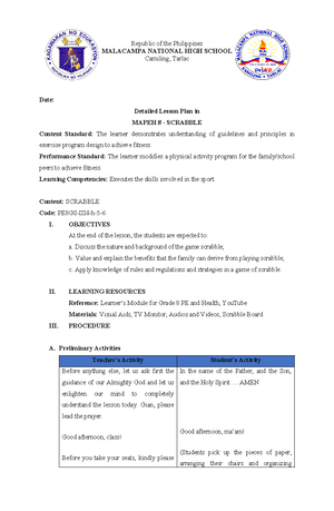Detailed Lesson Plan in MAPEH 8: Asian Musical Theater Exploration ...