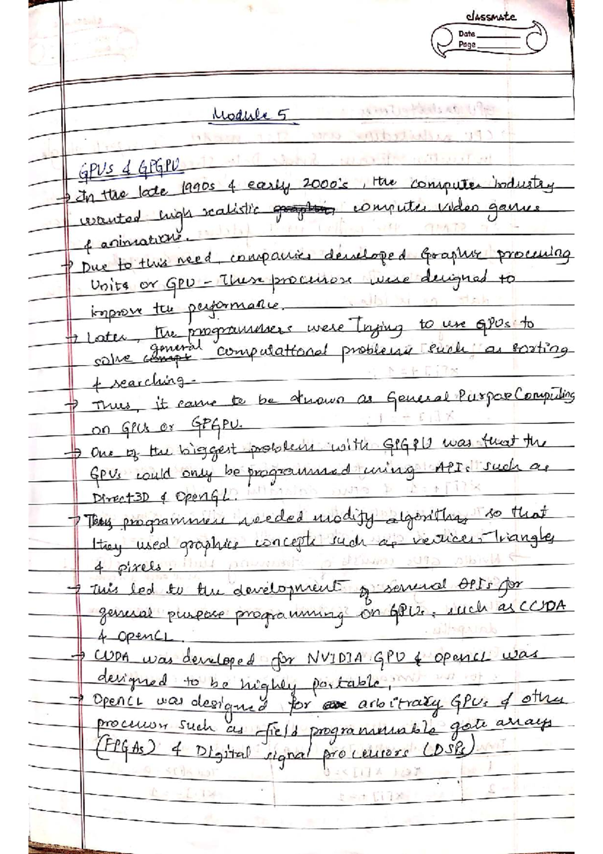PC Module 5 - Understanding GPUs and GPGPU Concepts - Studocu