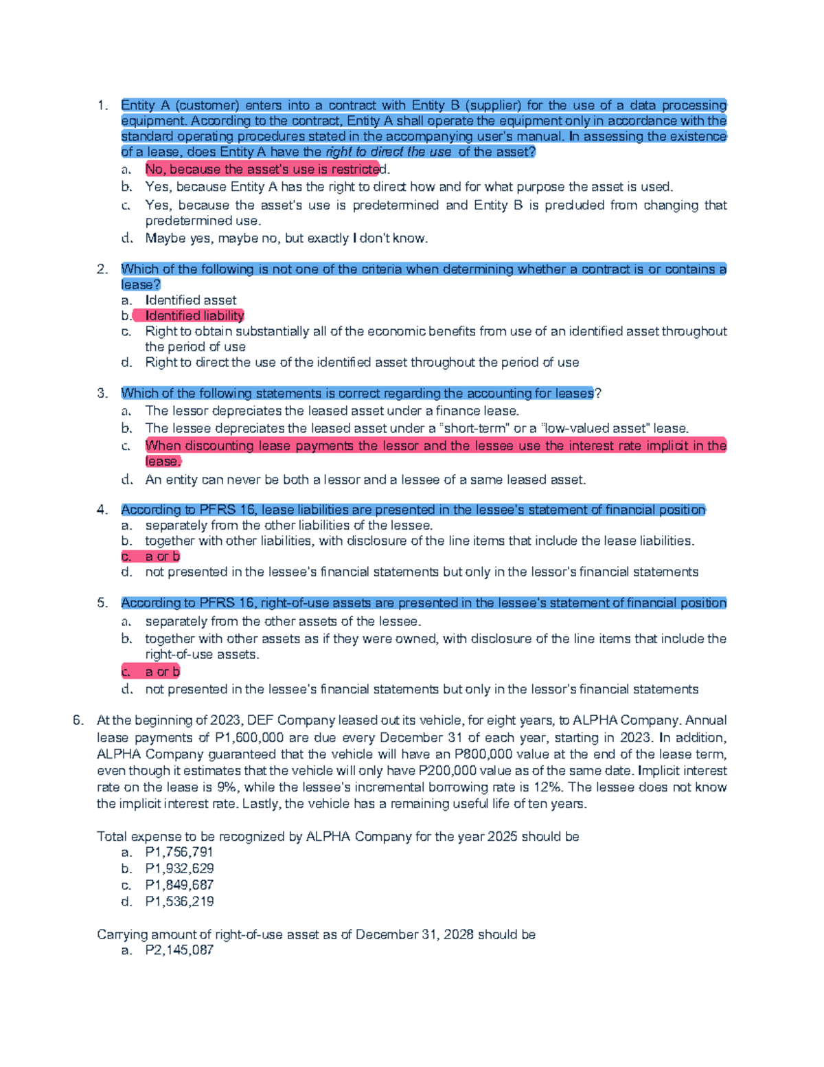 Activity-in-IA-3 2: Lease Accounting and Share-Based Compensation Notes ...