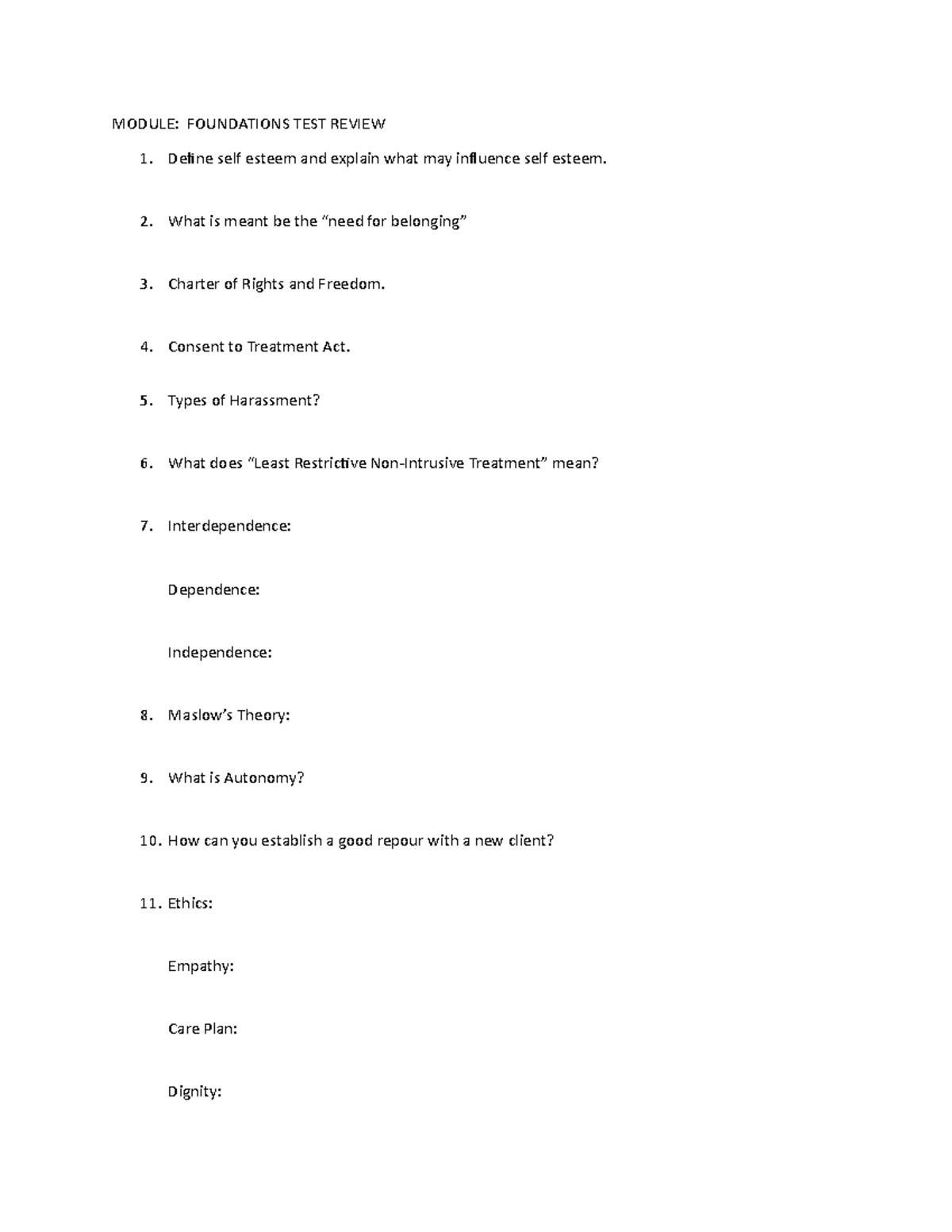 Module 1 Test C - PSW V Assessment Questions and Directions - Studocu