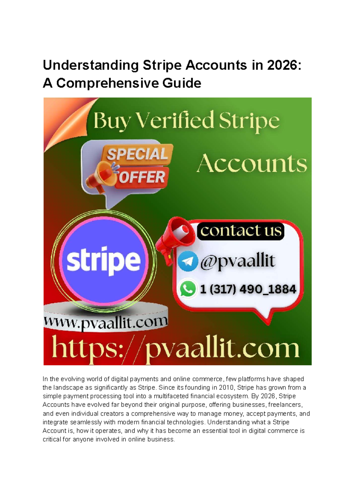Understanding Stripe Accounts in 2026: A Detailed Overview - Studocu