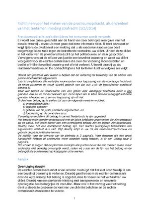 Voorbeelden tenlasteleggingen Inleiding Sr - Alternaieve ...