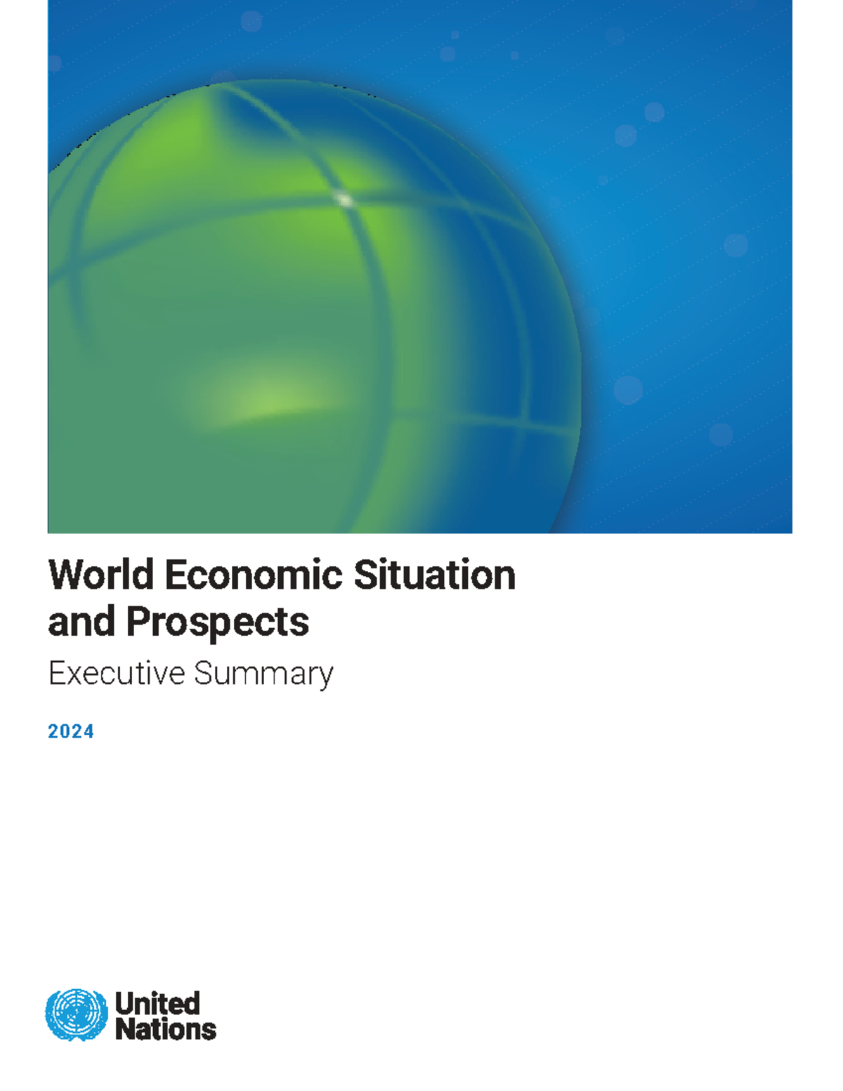 World Economic Situation and Prospects 2024: Executive Summary - Studocu