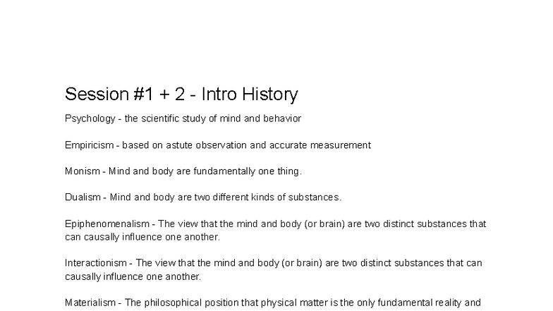 Psych 101 Final Exam Study Guide: Key Concepts in Psychology - Studocu
