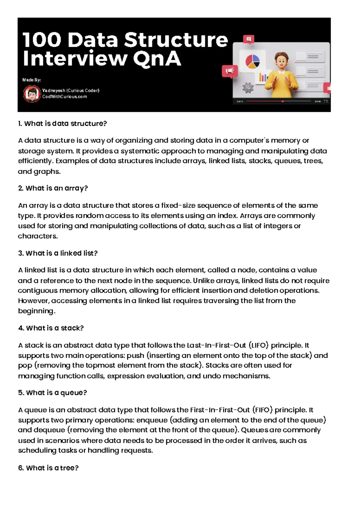 450 DSA - Data Structure Notes: Array, Matrix, String, and More - Studocu