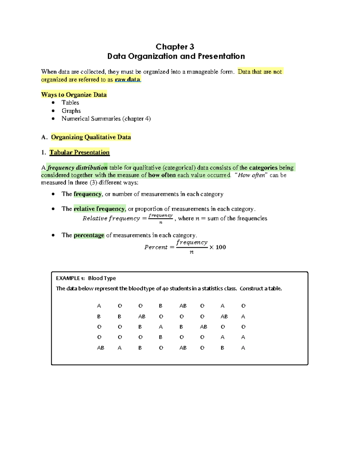 Lesson 3 - Organizing and Presenting Quantitative Data in Statistics ...