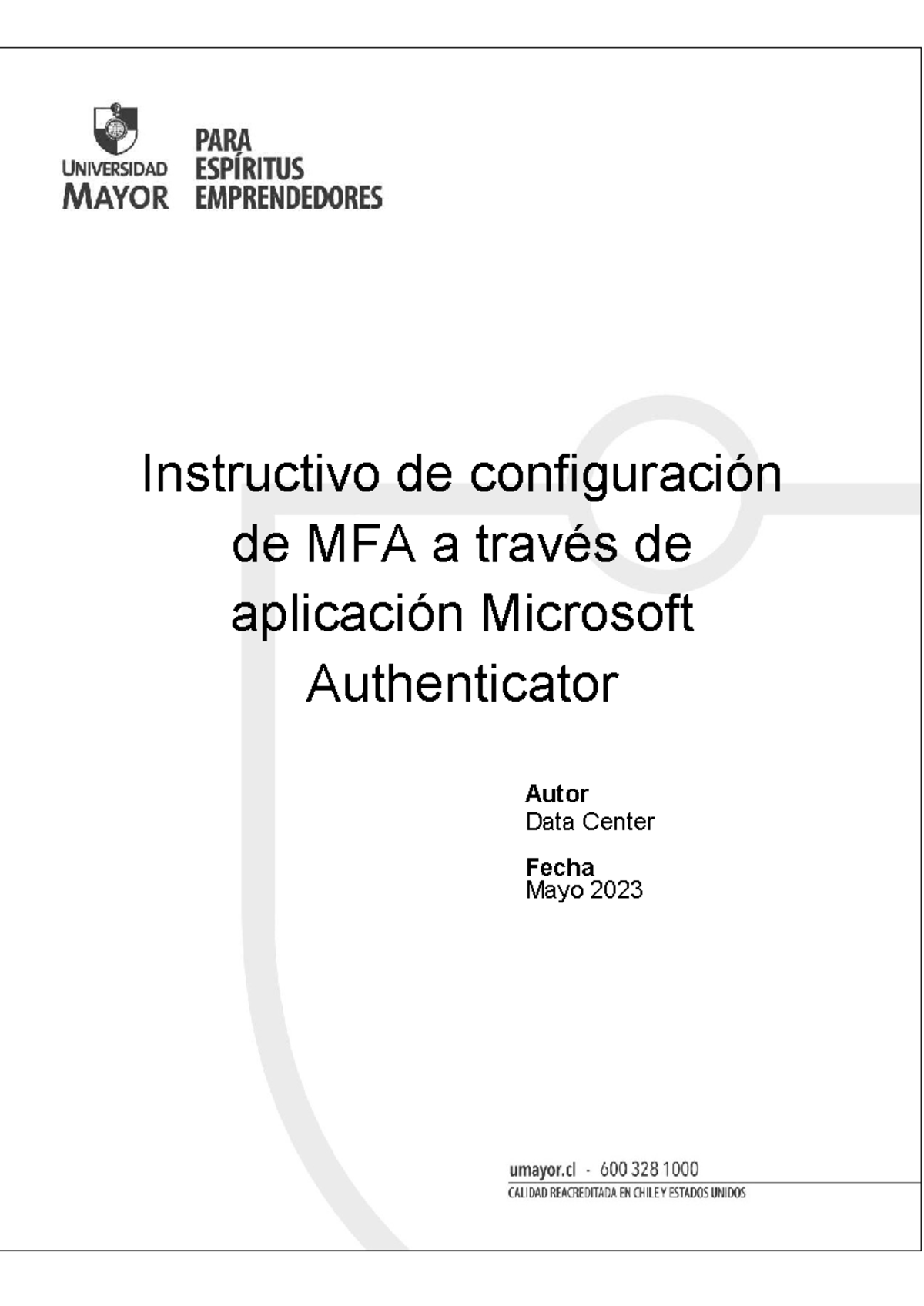 Instructivo de Configuración de MFA con Microsoft Authenticator v3 ...