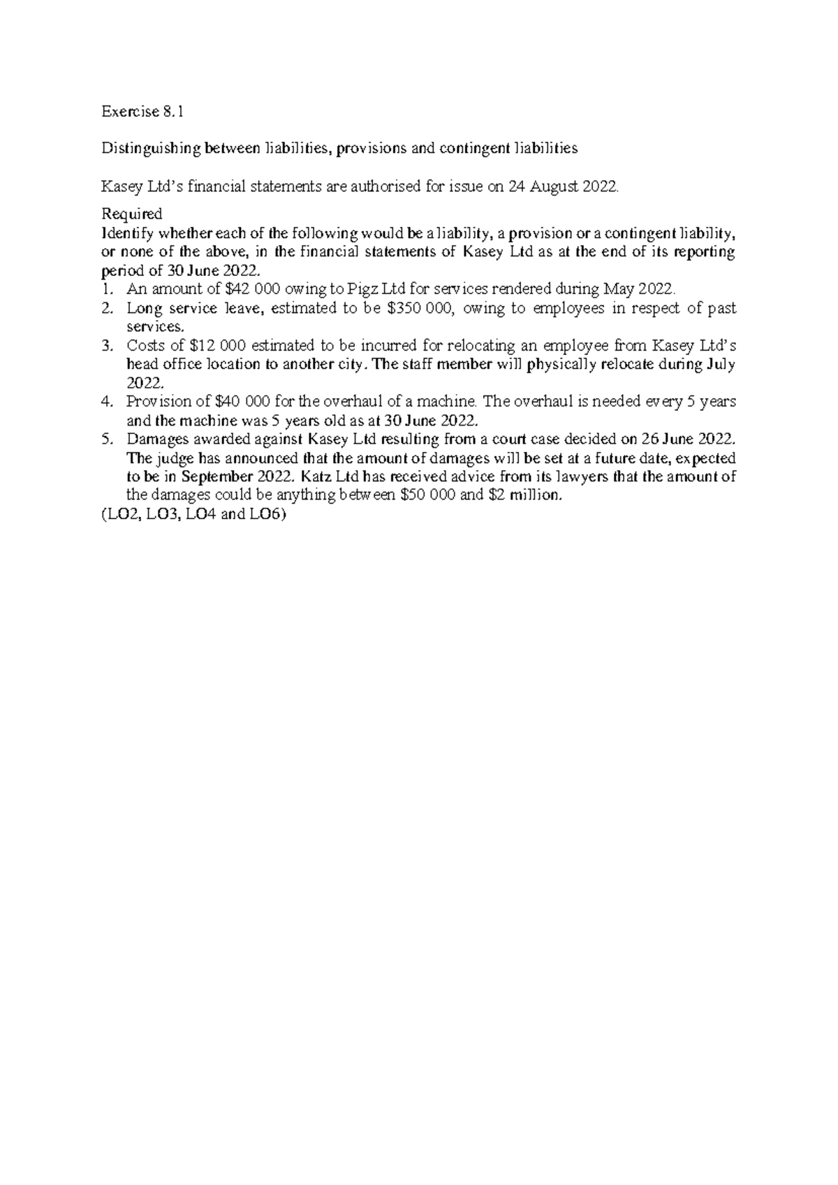 Tutorial on Liabilities, Provisions & Contingent Liabilities (ACC 101 ...