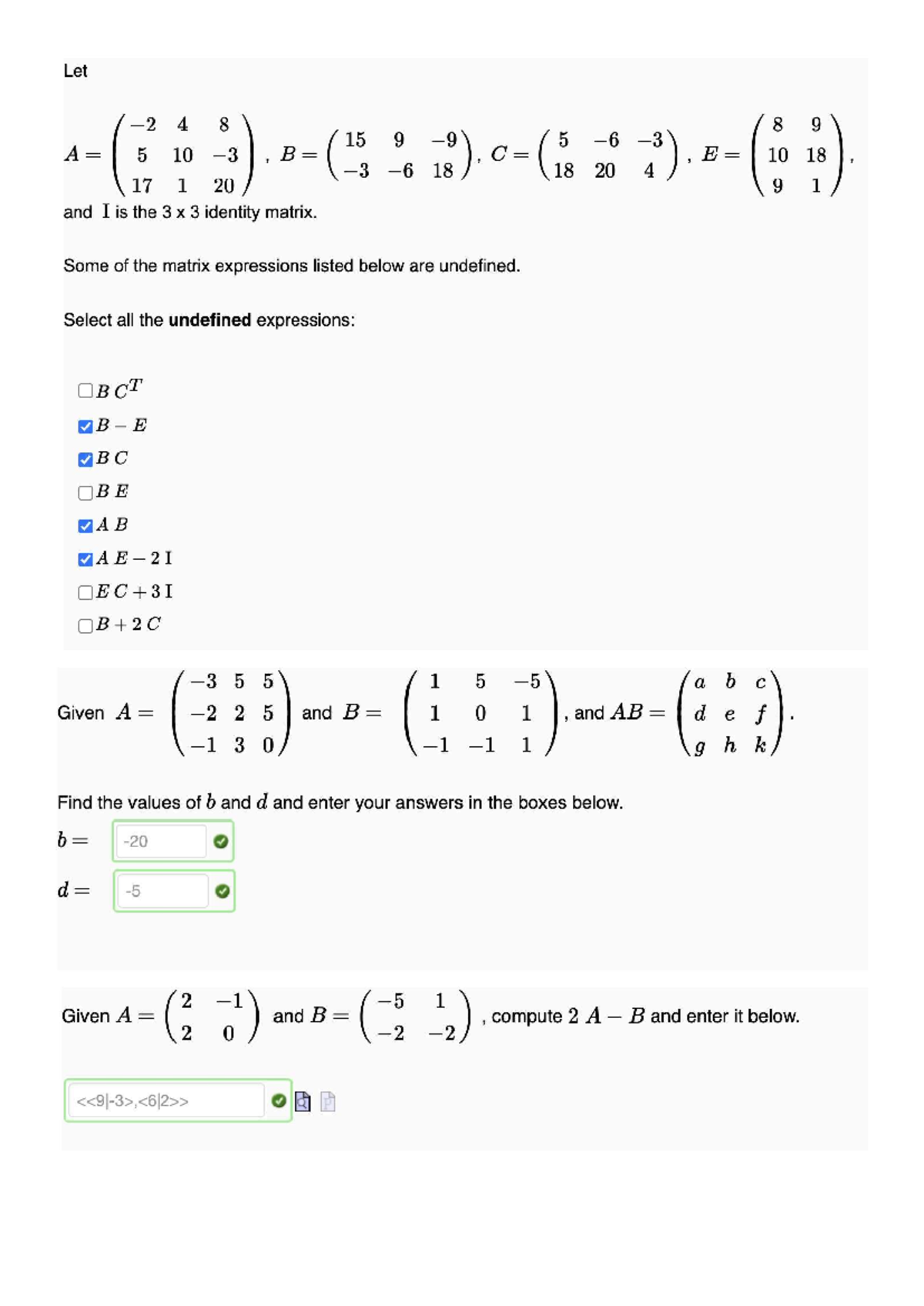 Mastery Test 1: Matrix Expressions and Continuity Analysis - Studocu